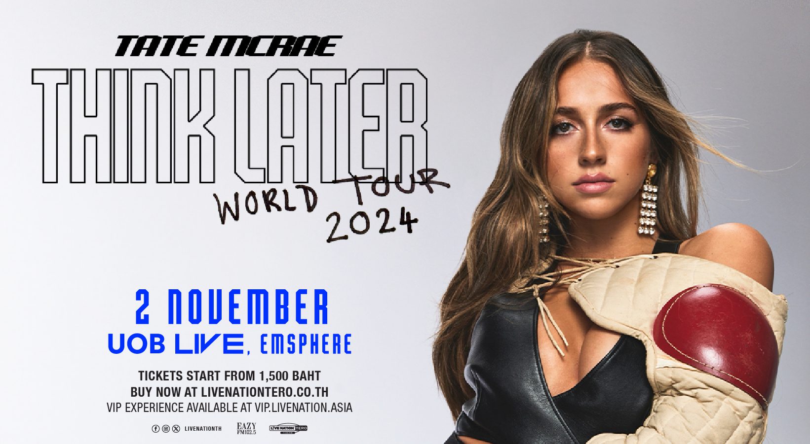 Tate McRae: THINK LATER WORLD TOUR - UOBLIVE Tate McRae: THINK LATER WORLD TOUR - UOBLIVE